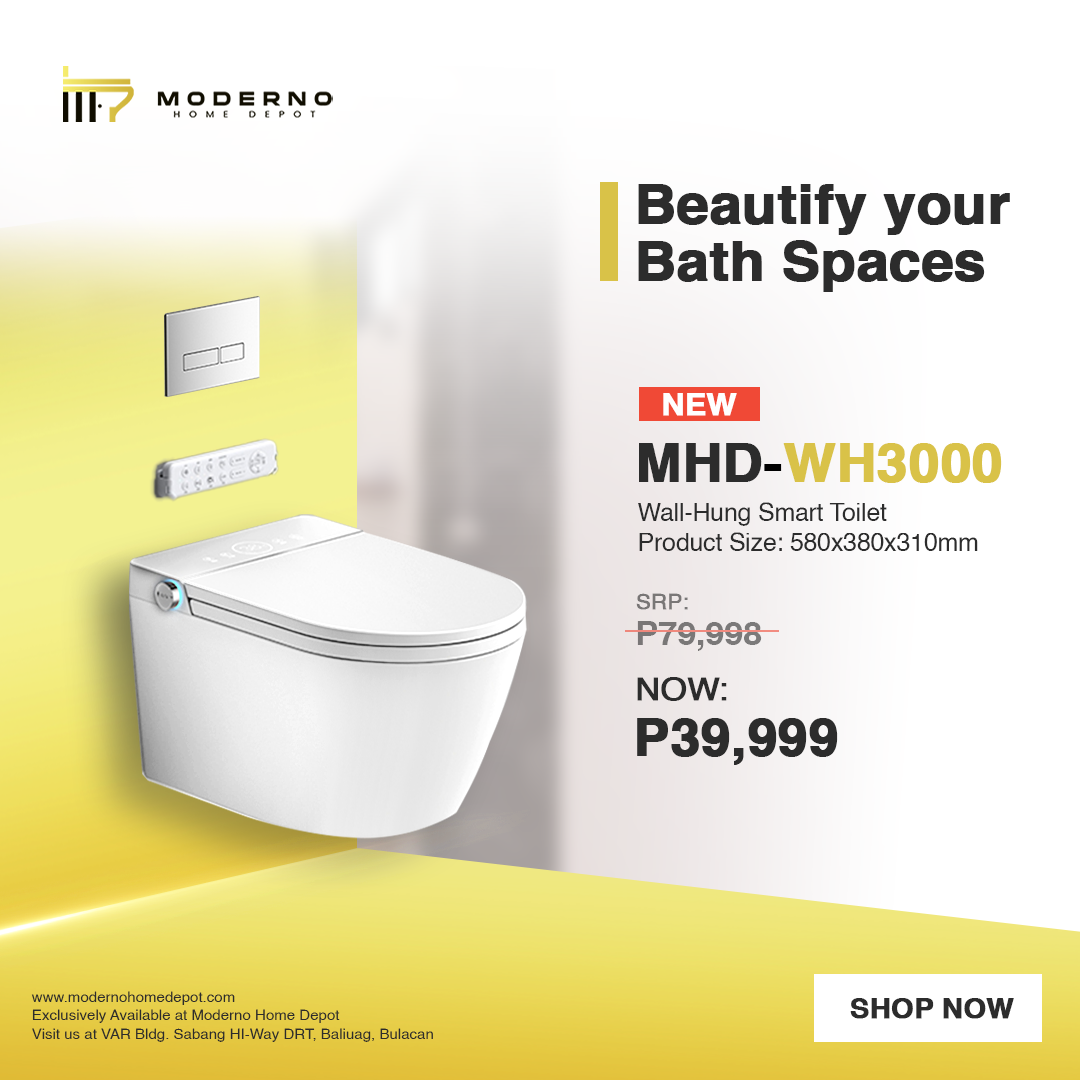 MHD WH003 Series (Wall Hung Smart Toilet) – Moderno Home Depot