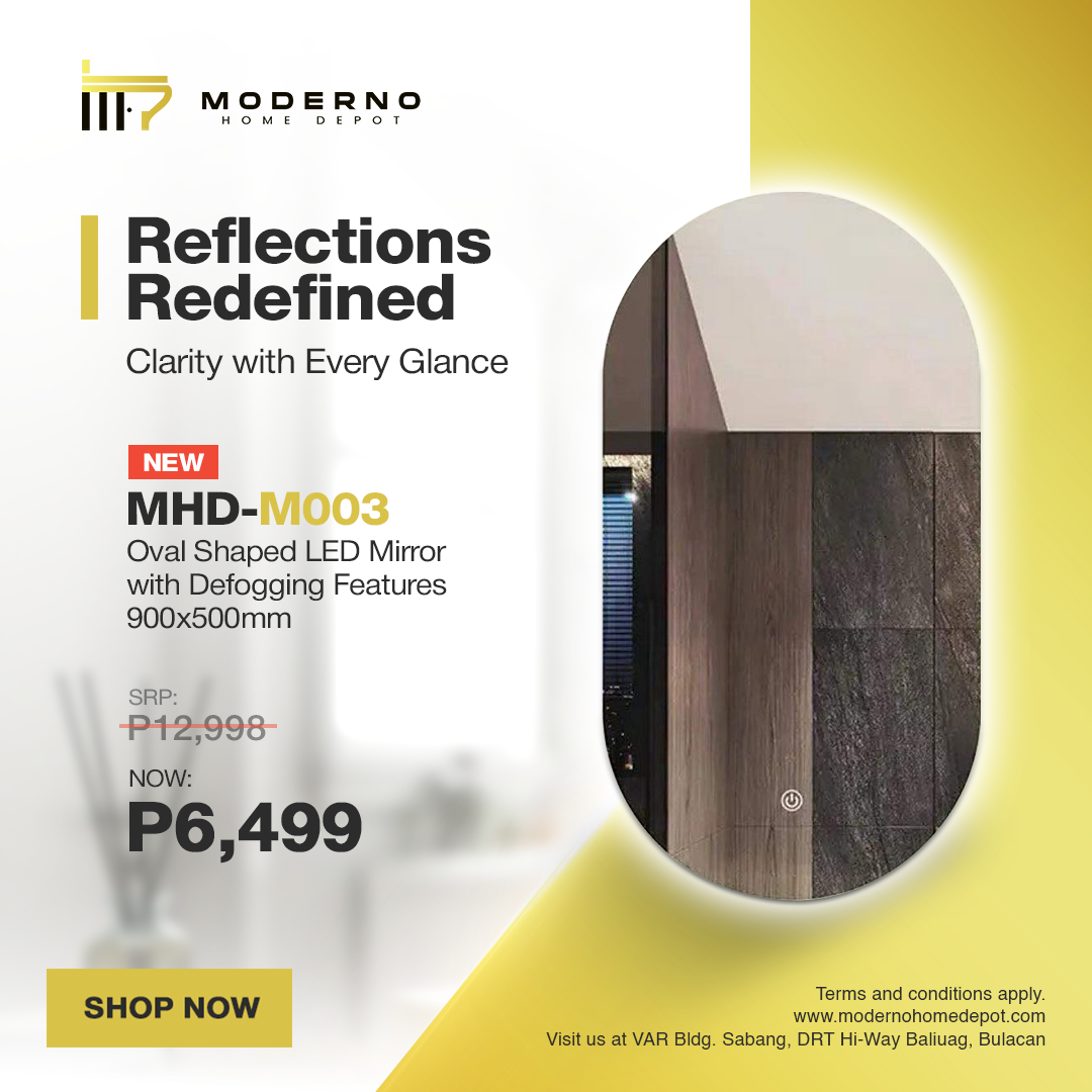MHD-M003 (Smart LED Mirror - Oval Shape) – Moderno Home Depot
