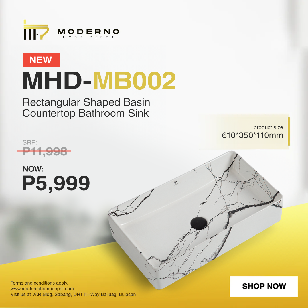 MHD-MB002 (Modern Bathroom Sink - Marble) – Moderno Home Depot