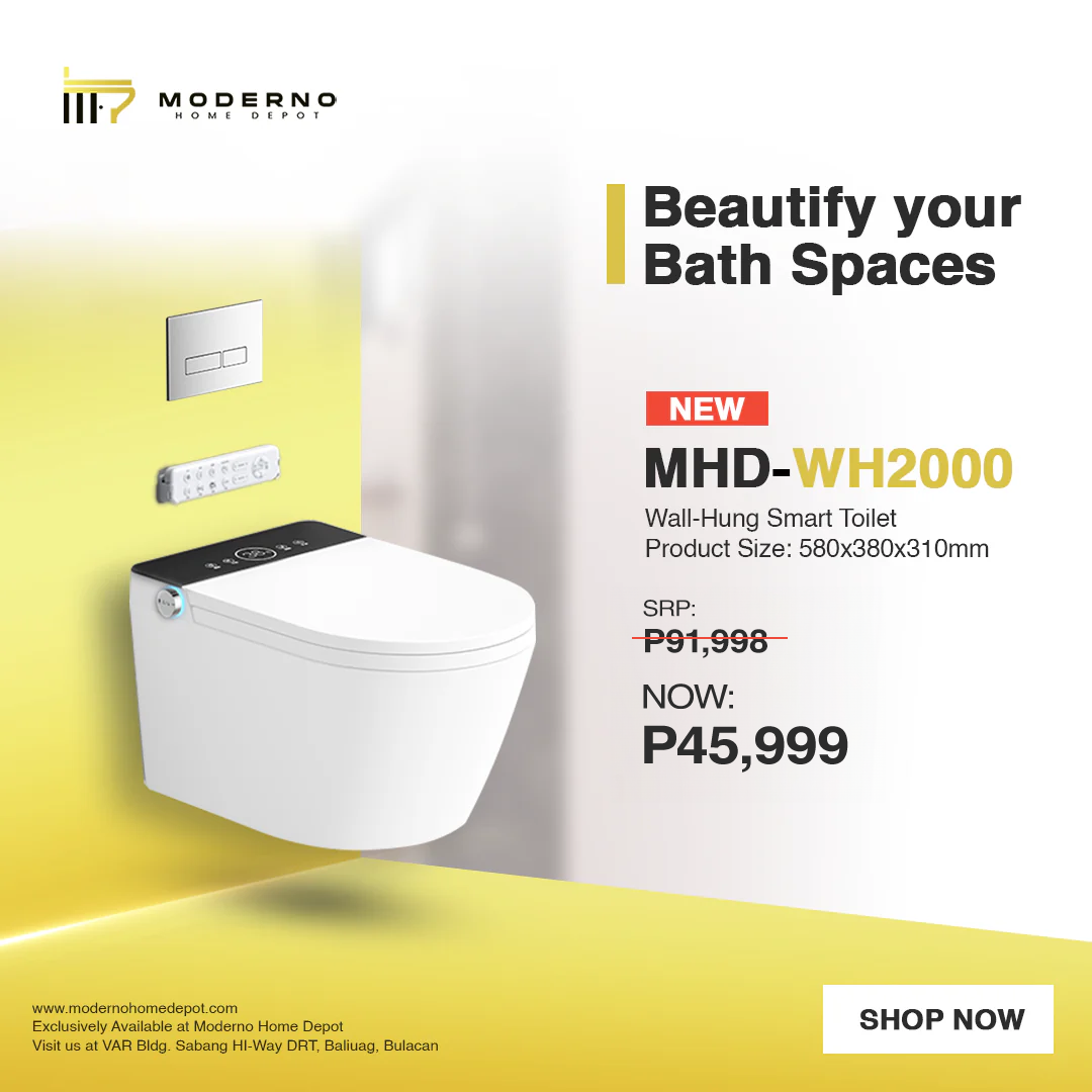 MHD WH002 Series (Wall Hung Smart Toilet) – Moderno Home Depot